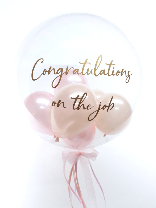 Personalised New Job, Well Done, Good Luck balloon in a box - Balloons ...